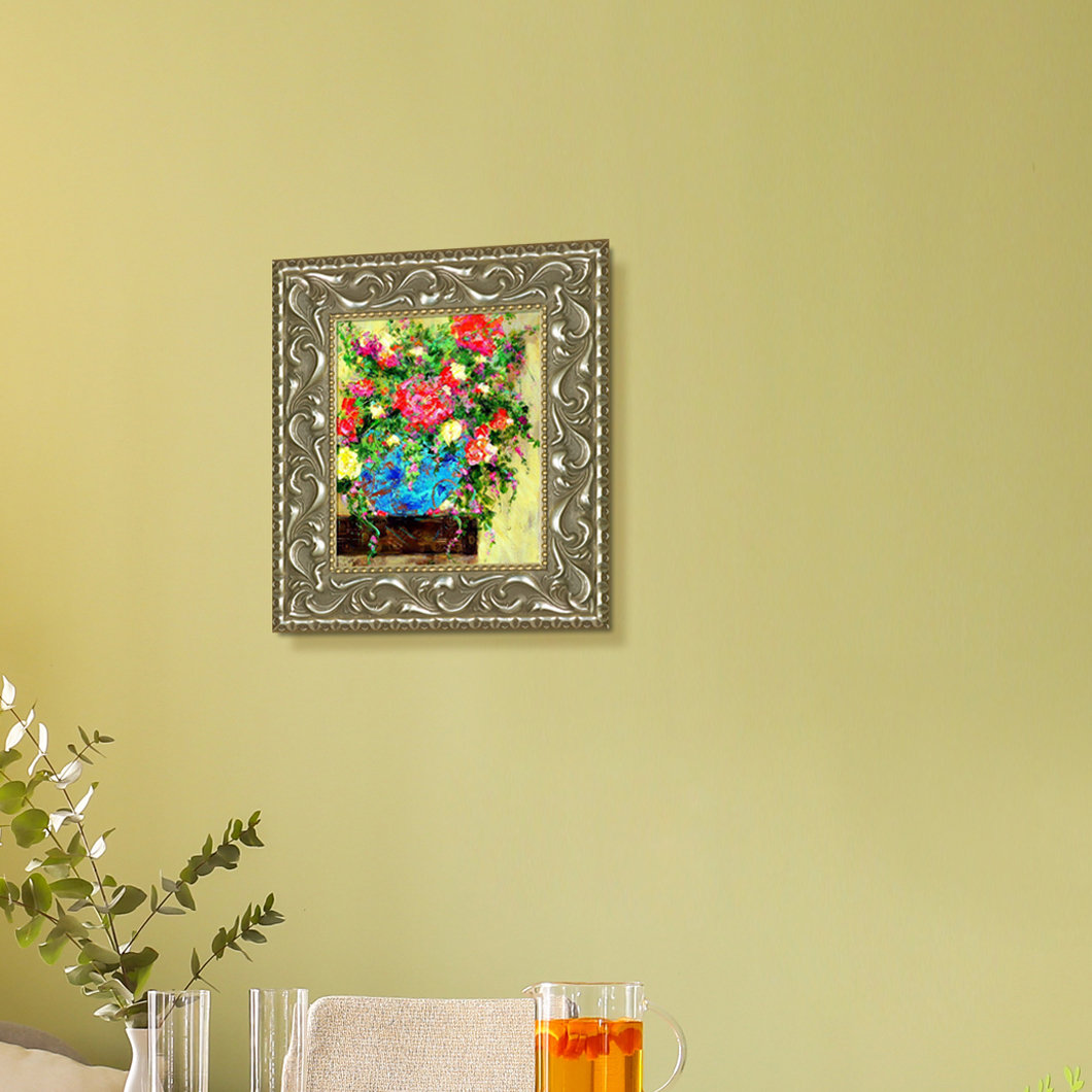 Canora Grey Bouquet Framed Painting Print on Canvas | Wayfair