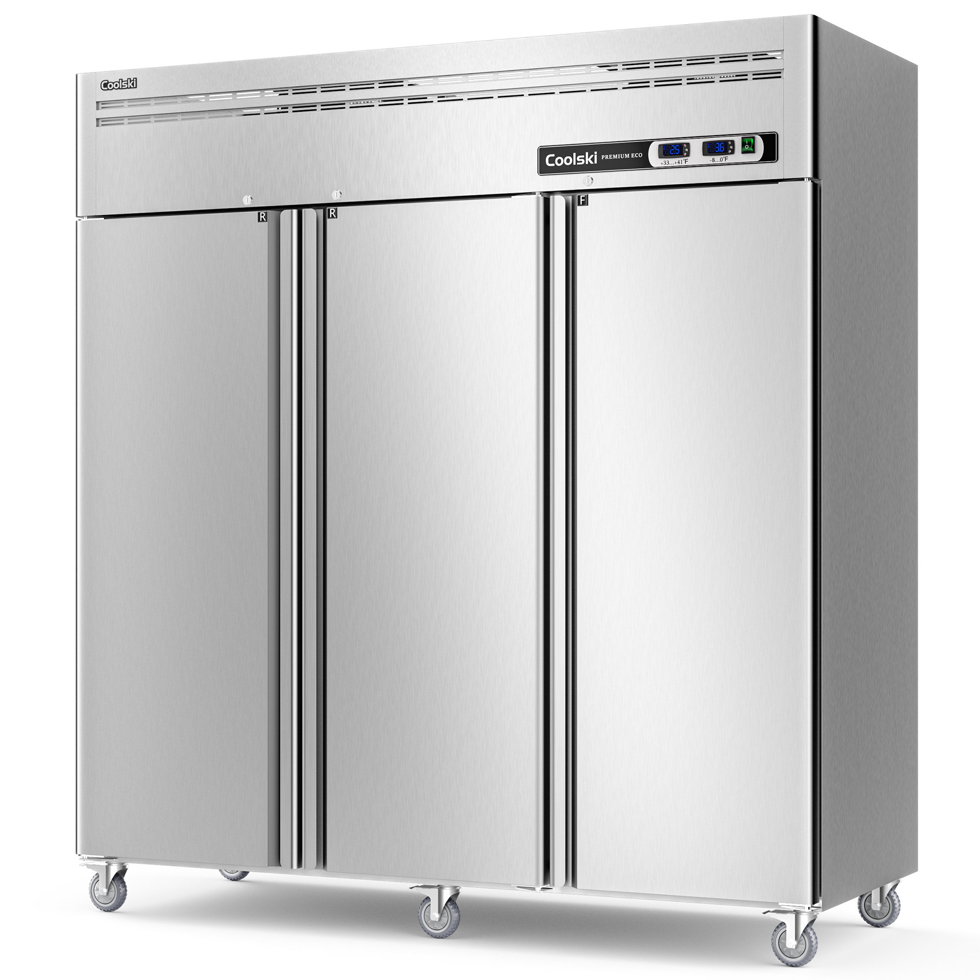 Coolski CMR Coolski Commercial Freezer Reach-in 54 Cu.ft, 72" W ...
