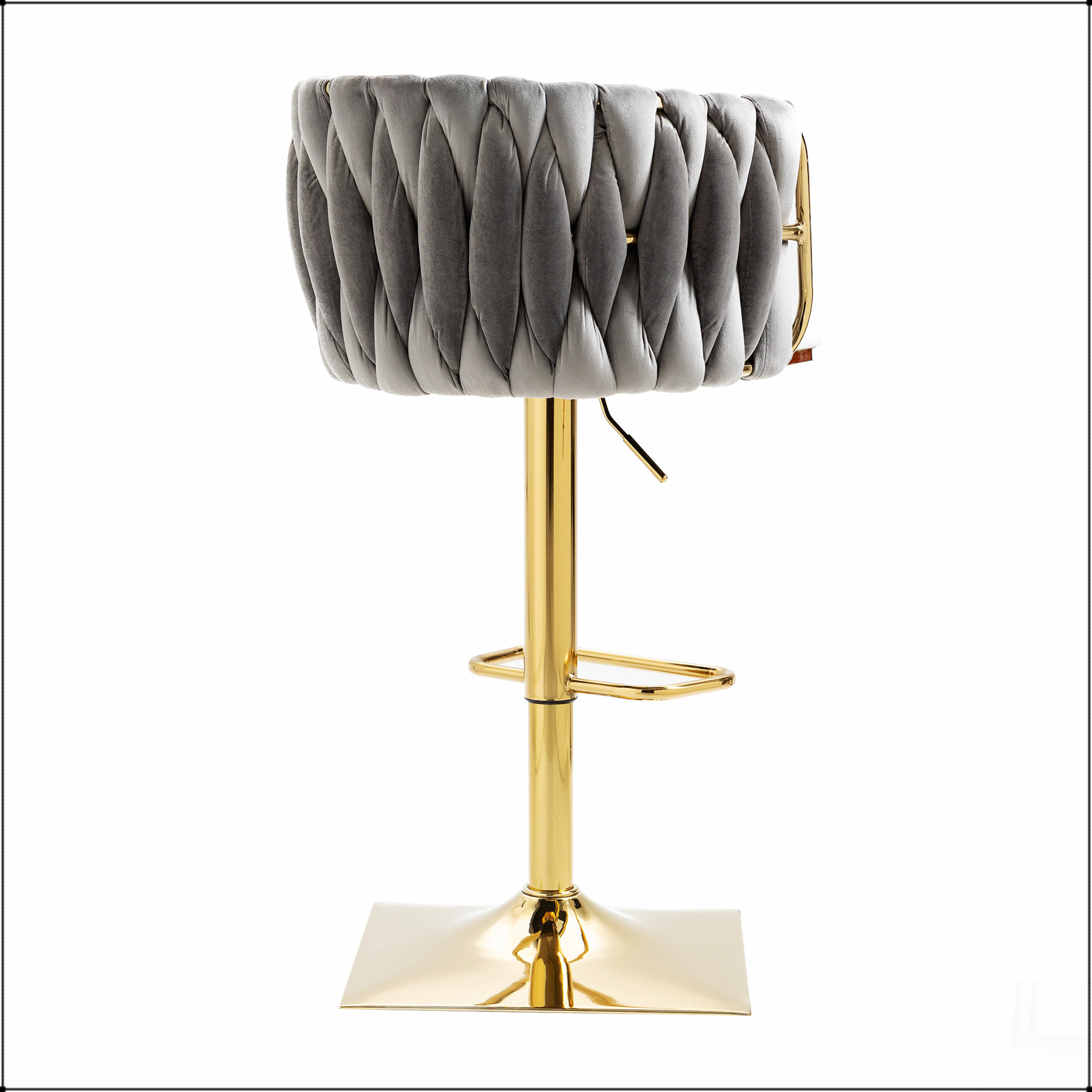 Everly Quinn Vintage Bar Stools with Back and Footrest Counter Height ...