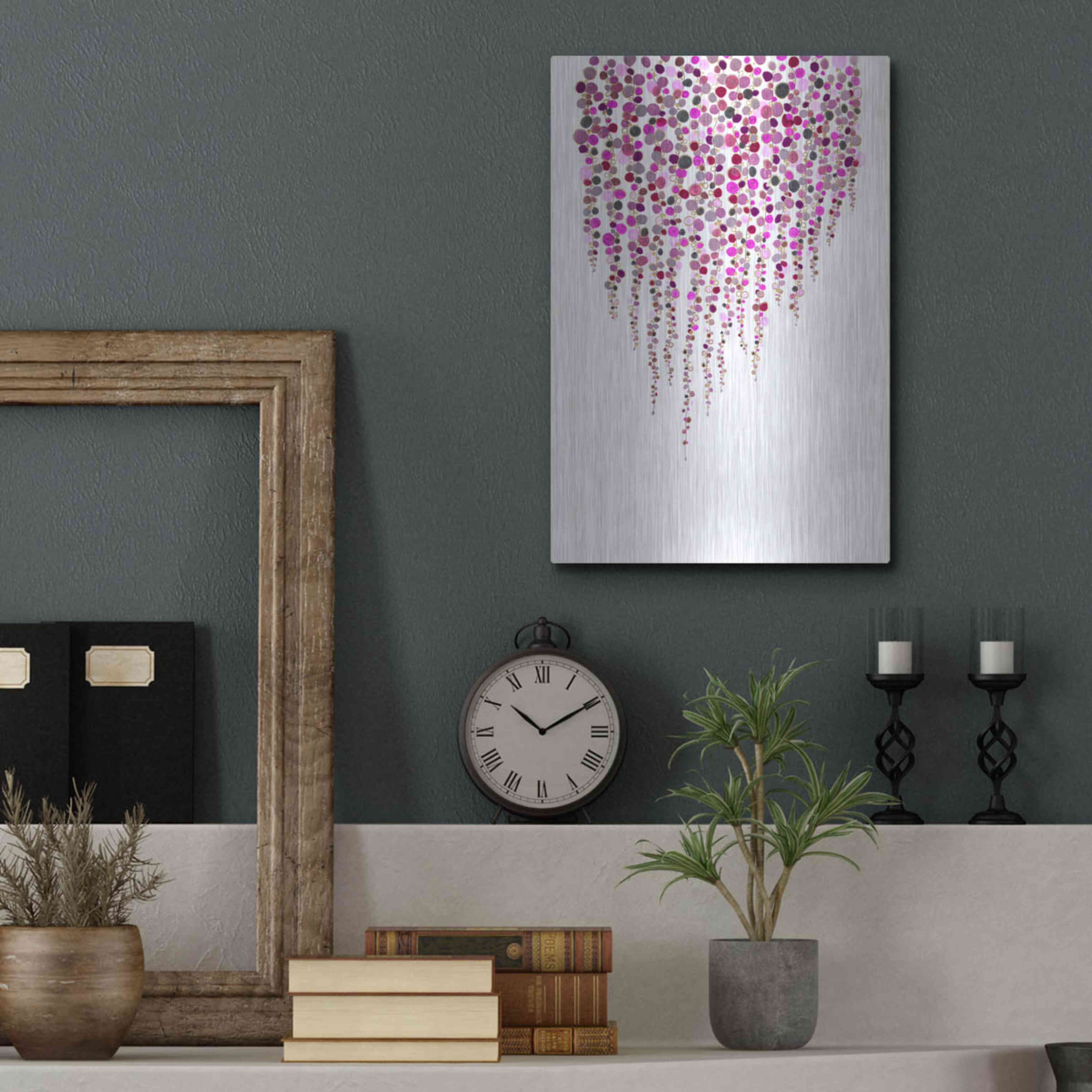 Ivy Bronx 'Fancy Dots Pink' by Andrea Haase Metal Wall Art | Wayfair