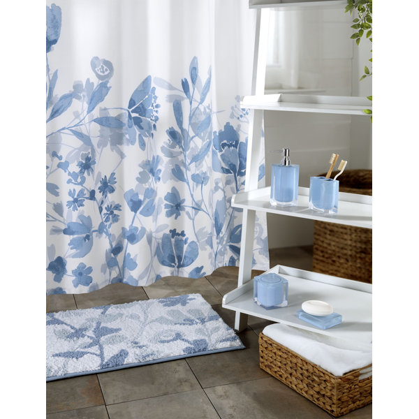 Izod Mystic Floral Blue Reversible Rug | Wayfair