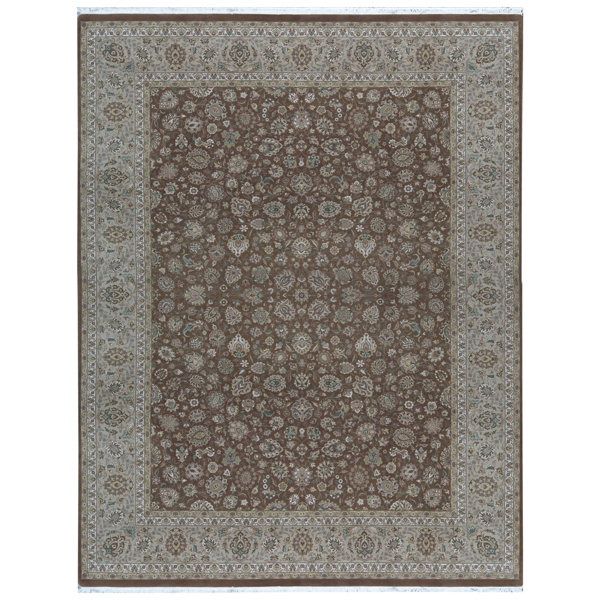 Bokara Rug Co., Inc. Hand-Knotted High-Quality Brown and Gold Area Rug ...
