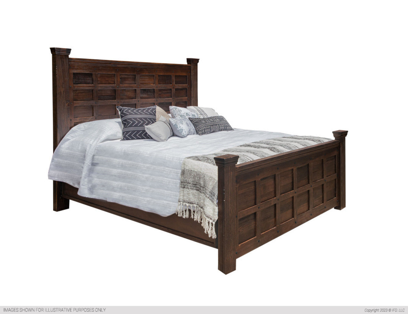 Loon Peak® Jaxzen Solid Wood Panel Bed | Wayfair