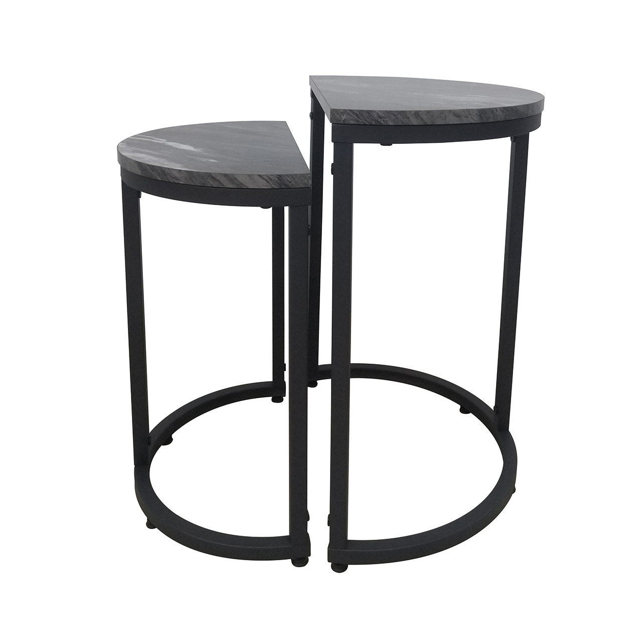 Metro Lane Arunveer 55cm Nesting Side Table for Living Room, MDF Top ...