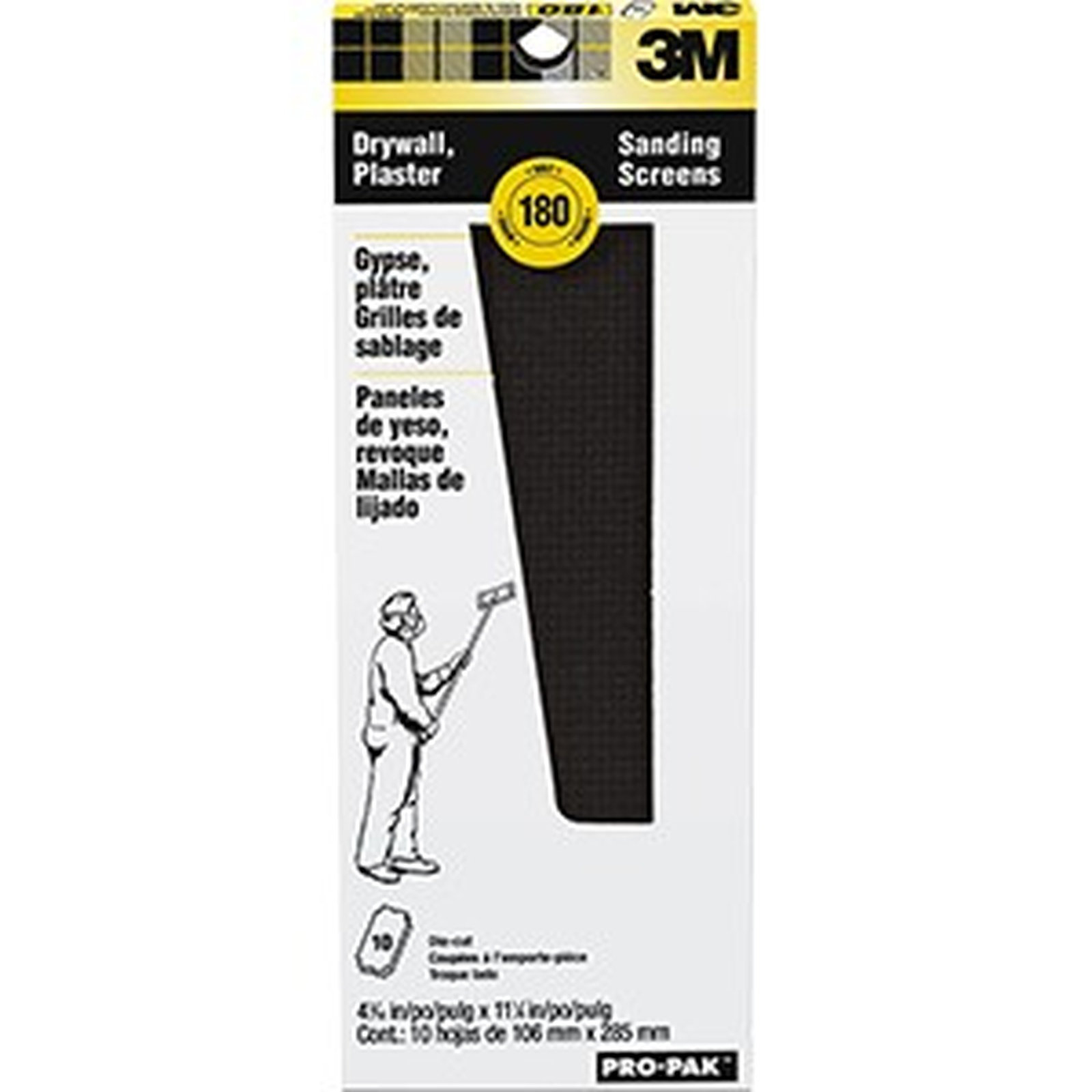 FixtureDisplays 3M 99433NA 4-3/16" X 11-1/4" 80D Pro-Pak Drywall ...