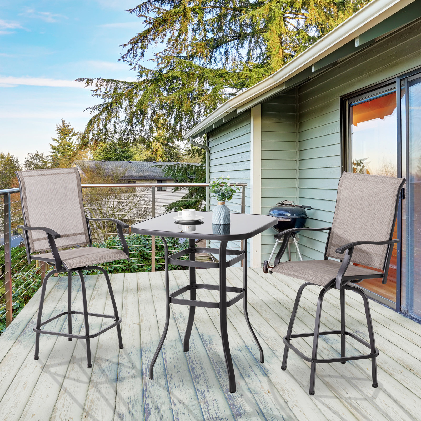 Alcott Hill® Pinnell 2 - Person Outdoor Dining Set & Reviews - Wayfair ...