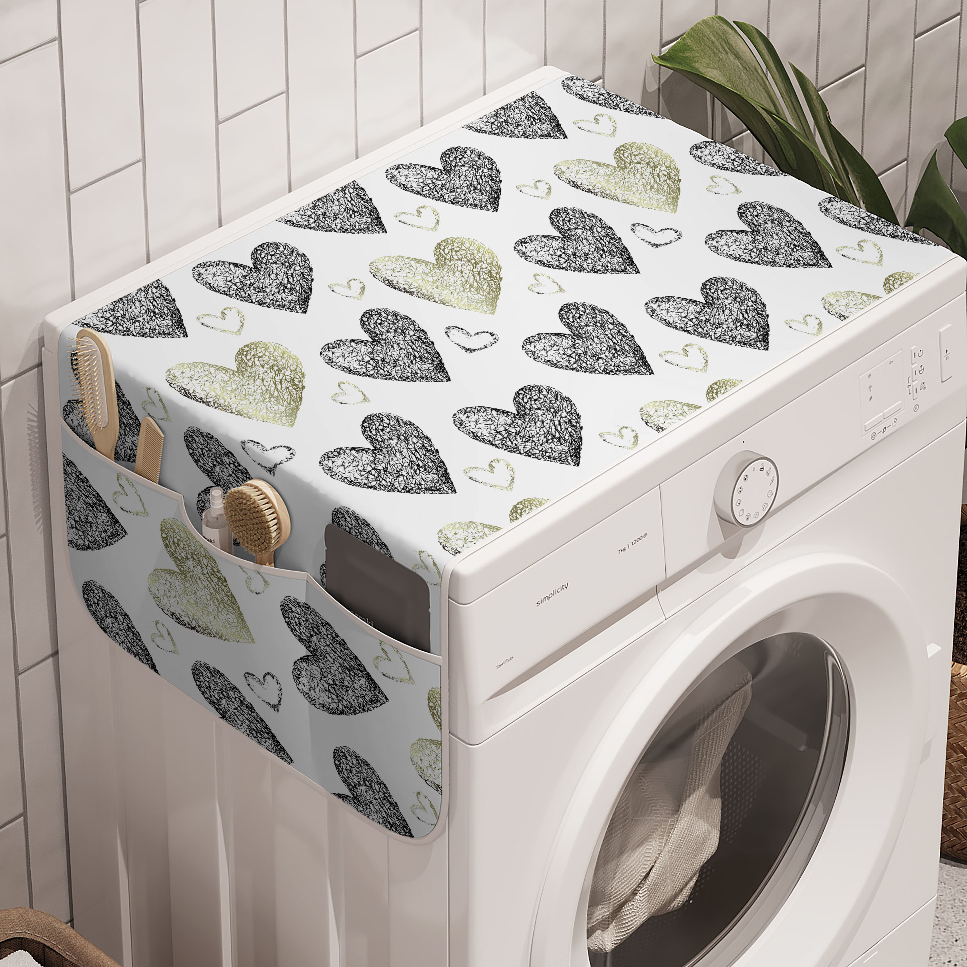 East Urban Home Valentine's Day Washing Machine Organizer Pack of 2 47 ...