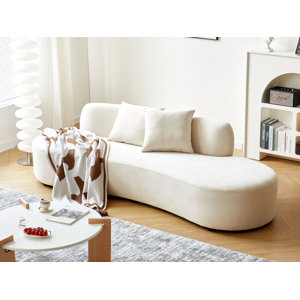 Ebern Designs 90.2'' Wide half moon design sofa & Reviews | Wayfair