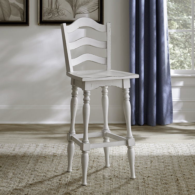 Laurel Foundry Modern Farmhouse Colne Ladder Back Swivel Counter Height ...
