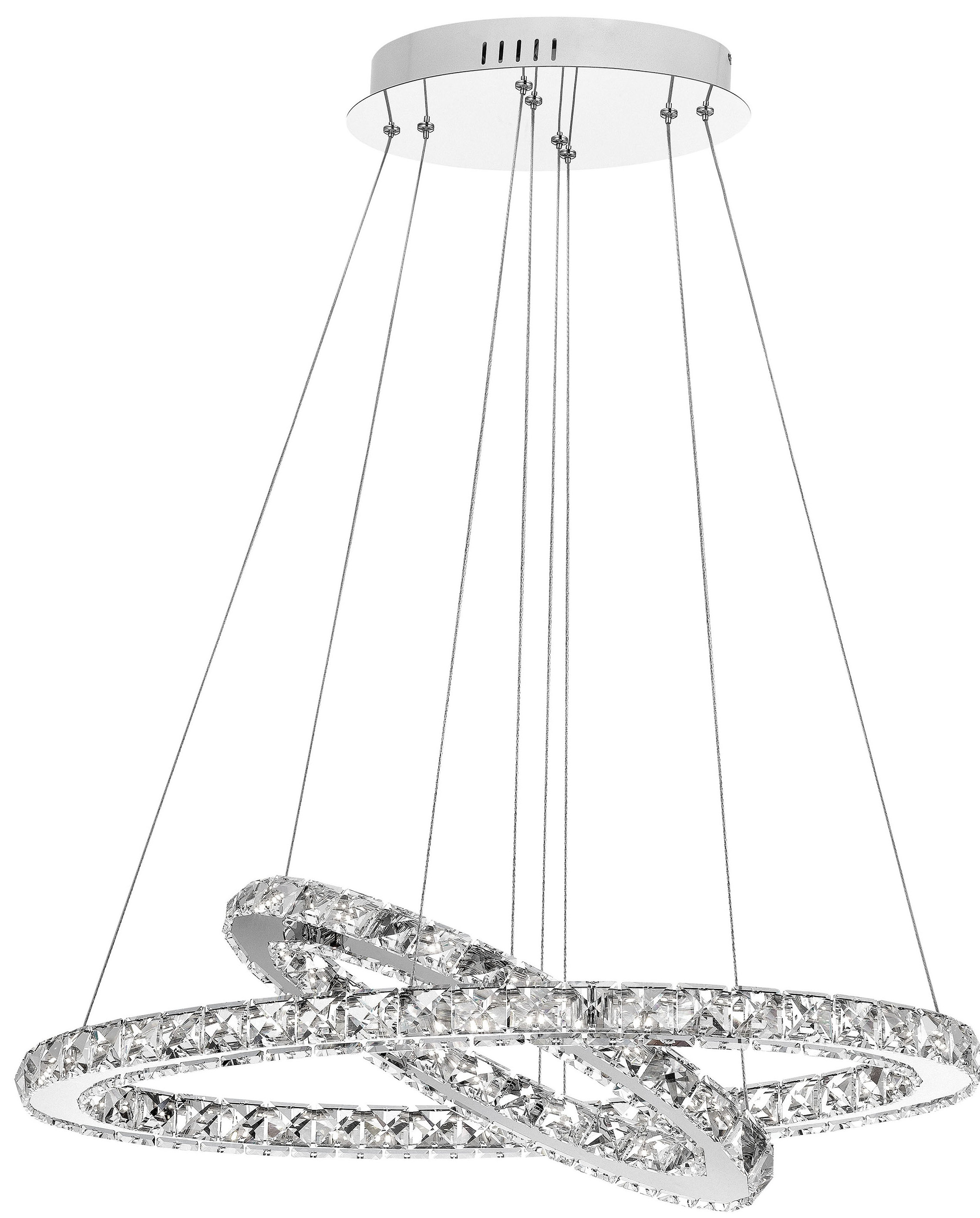 Nova Luce Celine 2-Light LED Crystal Pendant & Reviews | Wayfair.co.uk