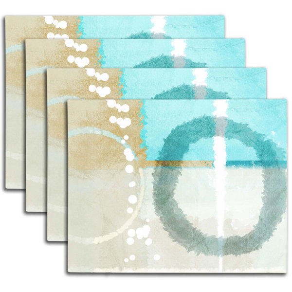 LeRoi Products Polyester Abstract Rectangle Placemat | Wayfair