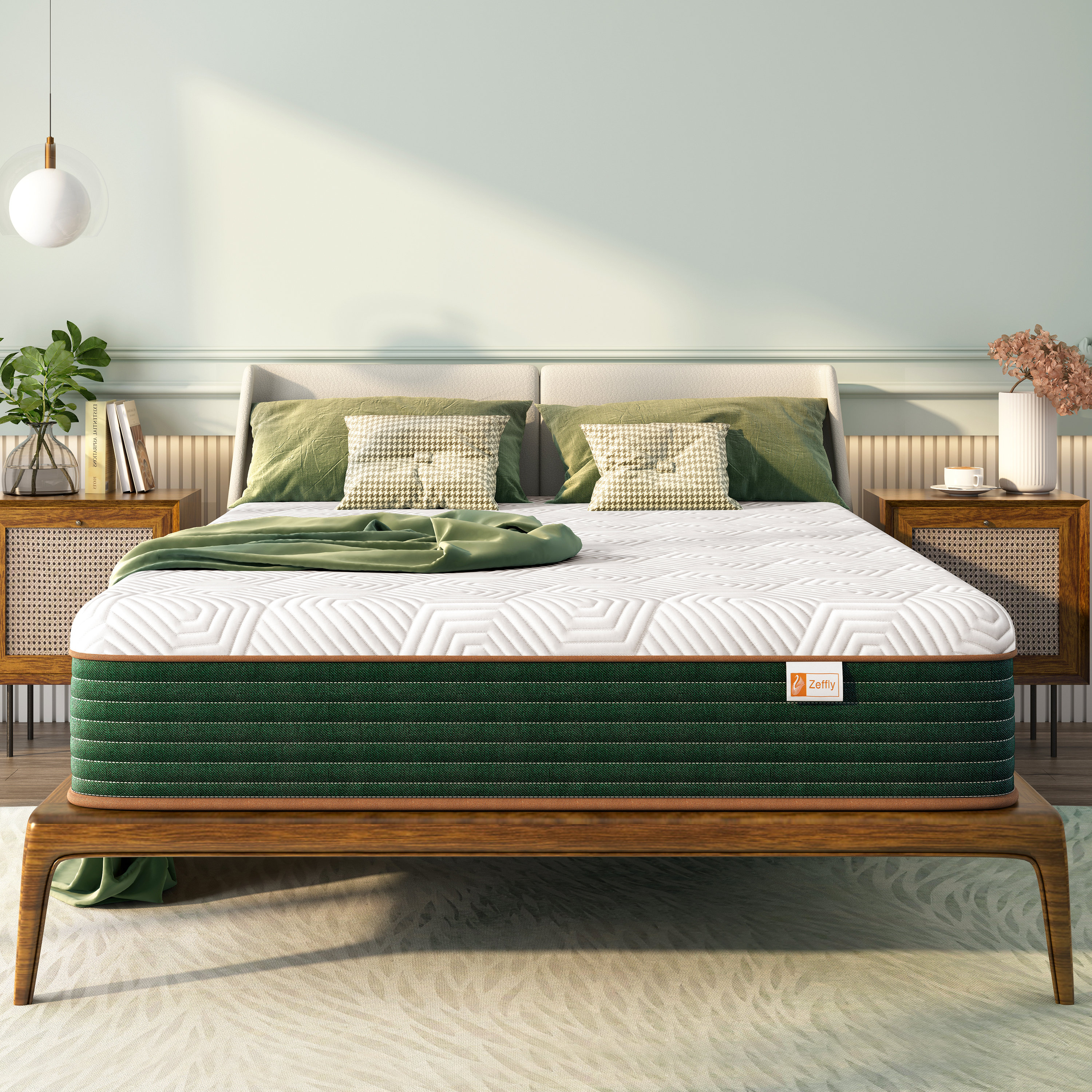 Alwyn Home Matelas hybride à ressorts ensachés de 10 po Alwyn Home Kroh ...