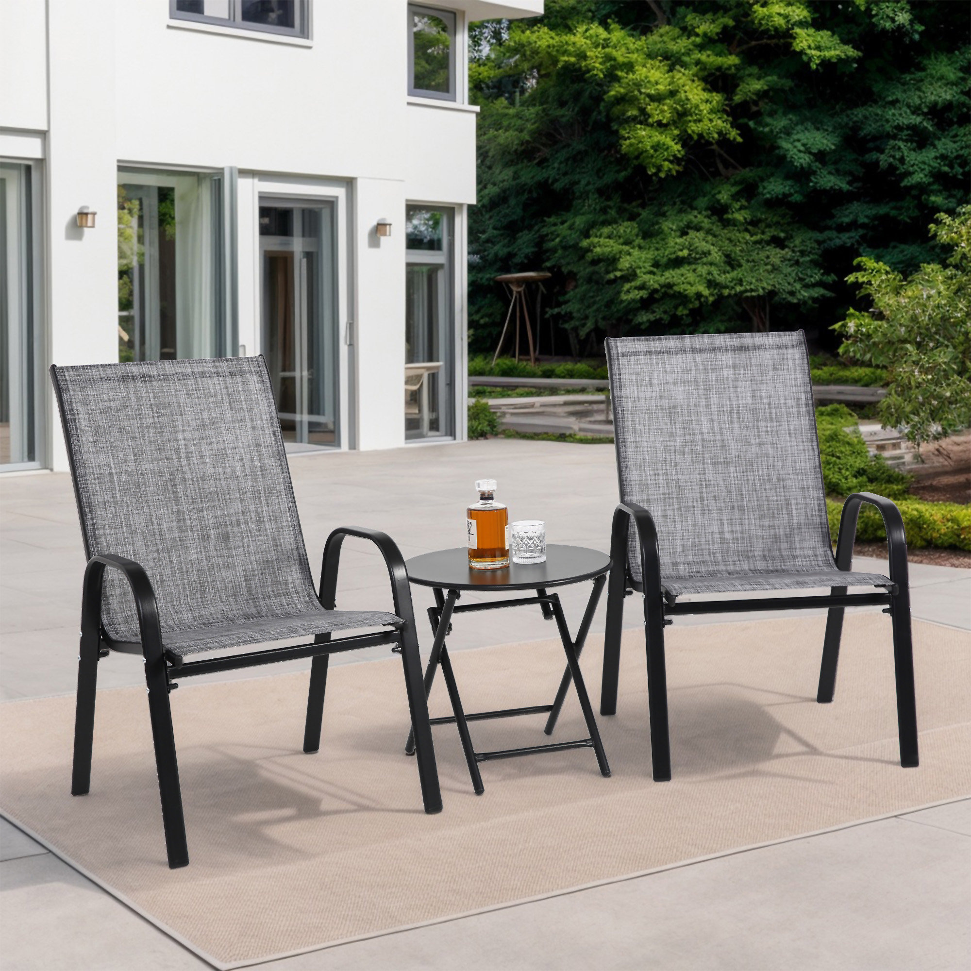 Ebern Designs 3 Piece Patio Set | Wayfair