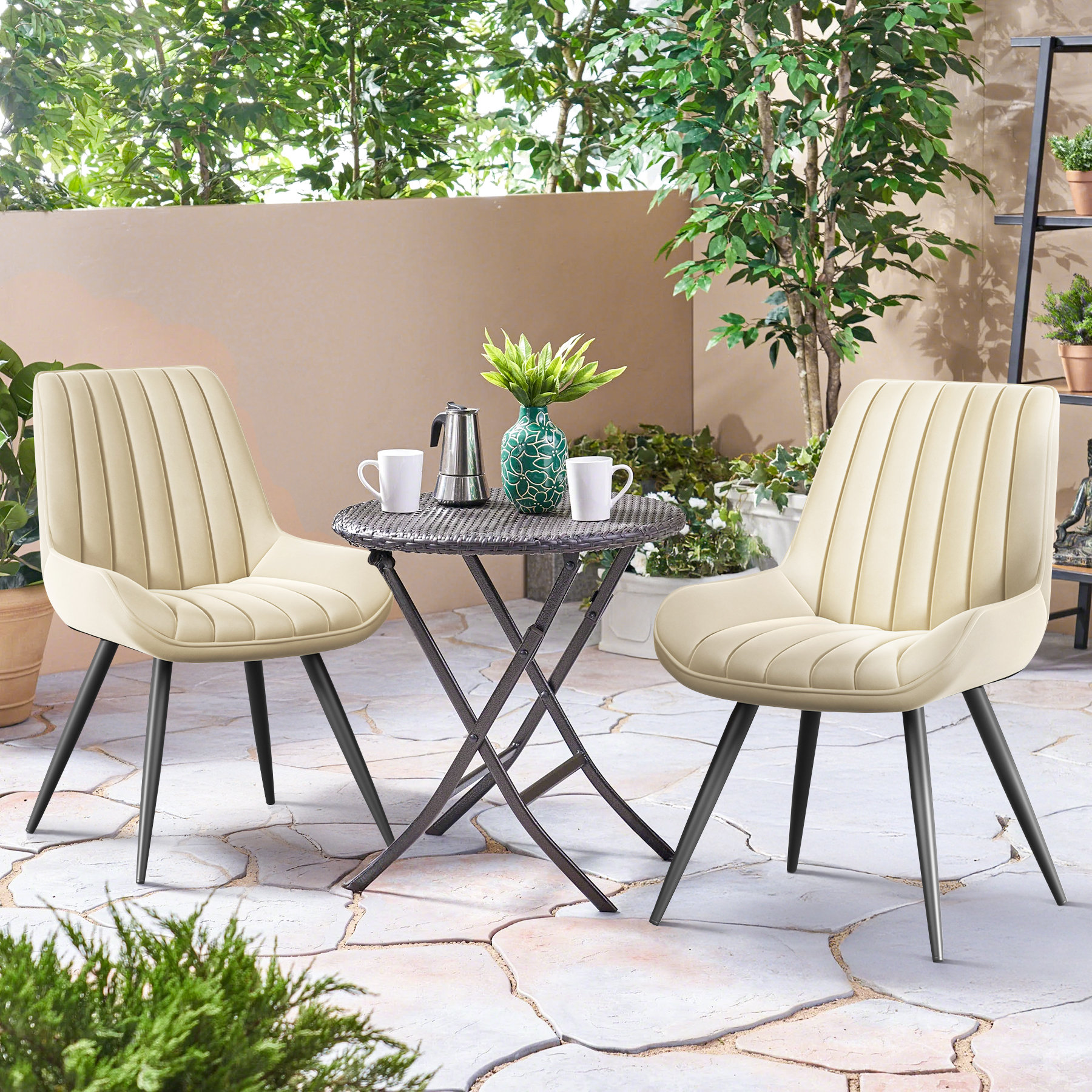 George Oliver Modern Dining Chairs 54.8*46.9*83.2cm Tech Fabric ...