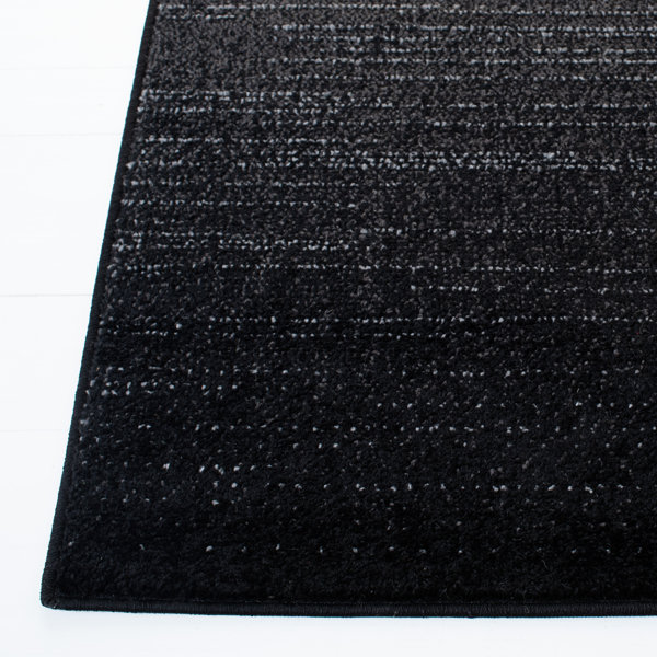 Trent Austin Design® Diez Machine Woven Polypropylene Blend Black Rug ...