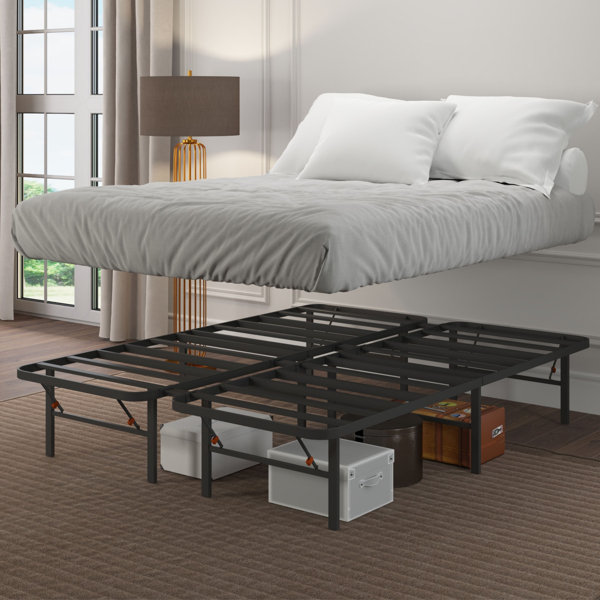 Home by Hollywood Bedder Base Steel Platform Bed Frame with 14 ...