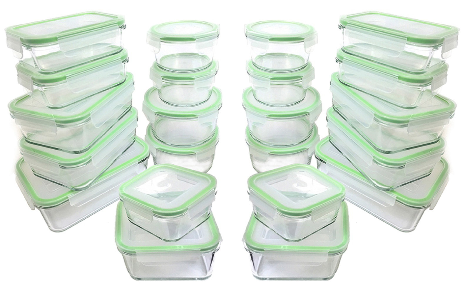 Kinetic Glassworks Oven Safe 44PC Container Food Storage Set & Reviews ...