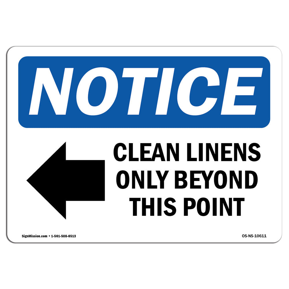 SignMission Clean Linens Only Beyond This Sign | Wayfair