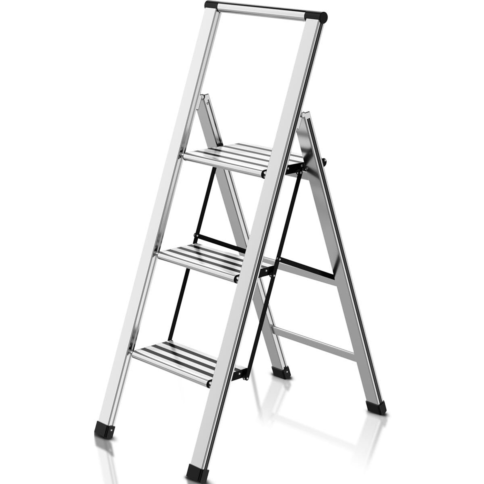 WFX Utility™ 3 - Step Aluminum Folding Step Ladder | Wayfair