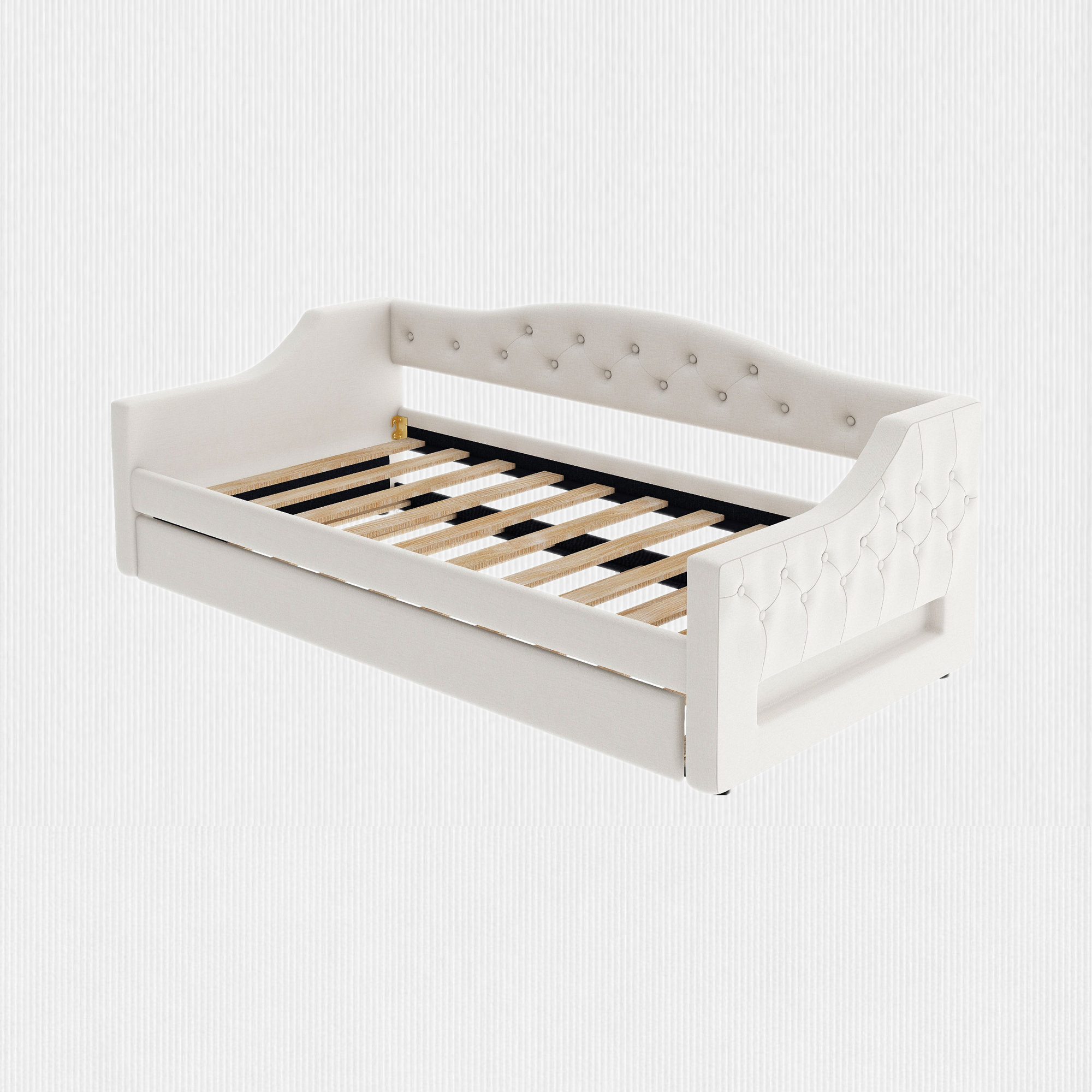 Ivy Bronx Twin XL Size Daybed With LED And Trundle | Wayfair