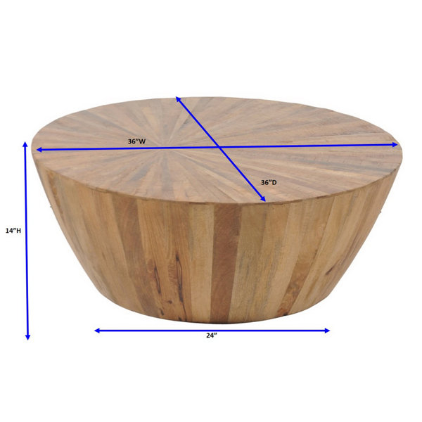 The Twillery Co.® Canton Mahan Hollow Wood Block Coffee Table & Reviews ...