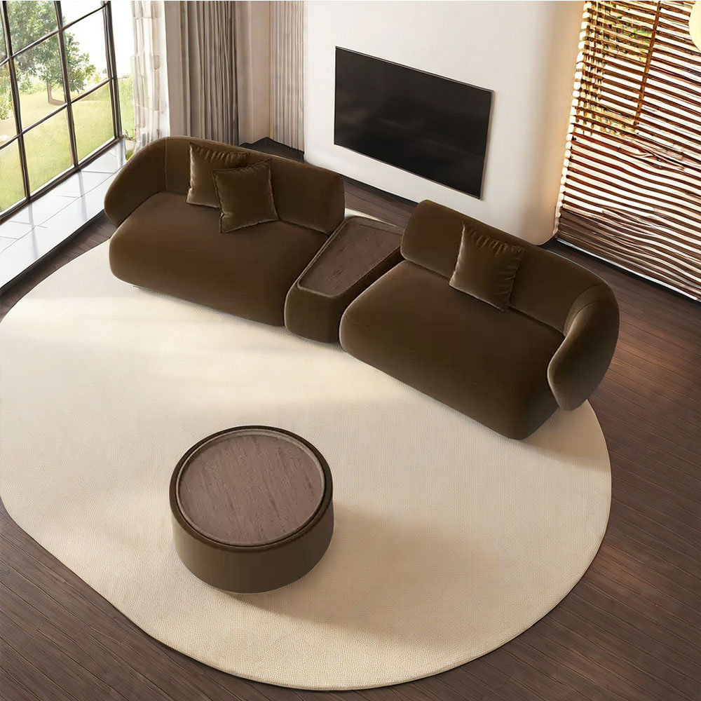 Danbenla design Curved Corner Trendy Unique Shape Sofa Set | Wayfair