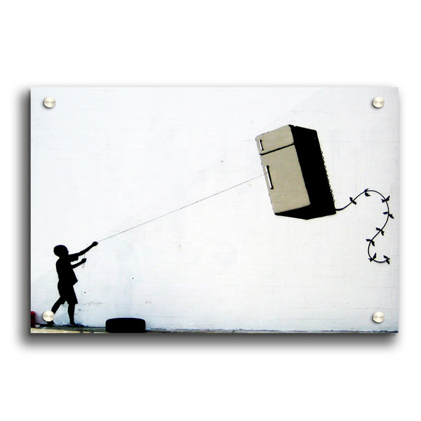 East Urban Home Fridge Kite by Banksy - No Frame Print | Wayfair.co.uk