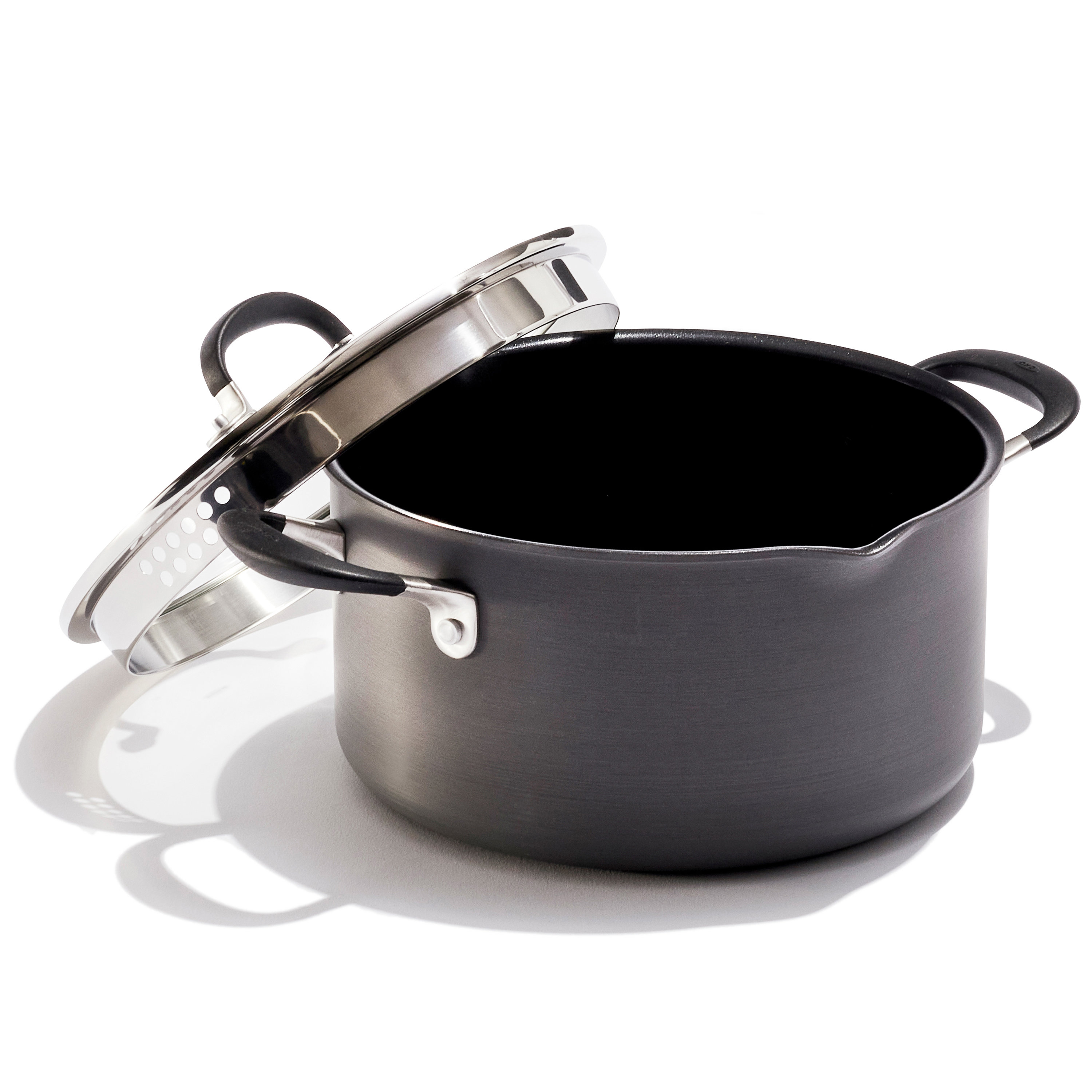 OXO 6 qt. Non-Stick Hard-Anodized Aluminum Stock Pot with Lid & Reviews ...