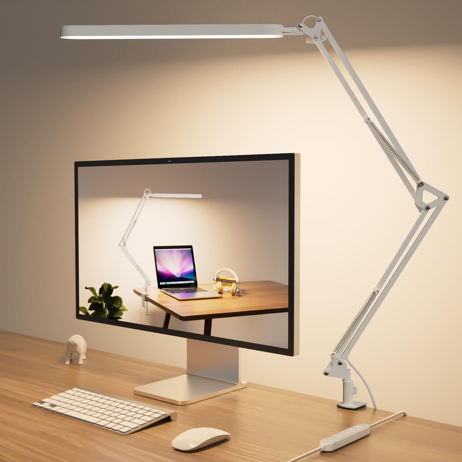 Ivy Bronx Led Desk Lamp - 31.5" Desk Light - 5 Color Modes X 11 ...