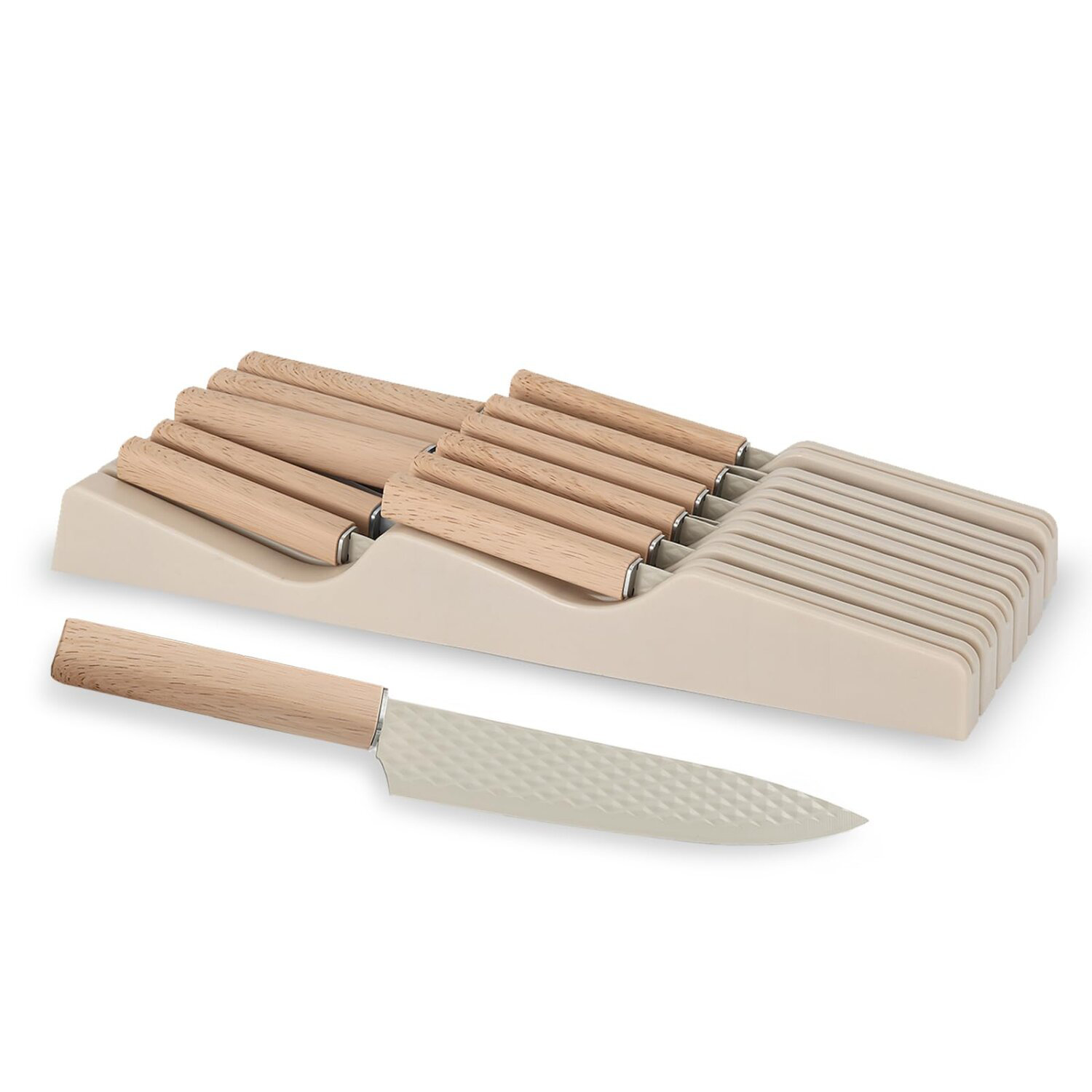 COHLU Kitchen Knife Set, 12 Pieces Knife Block Set - Wayfair Canada