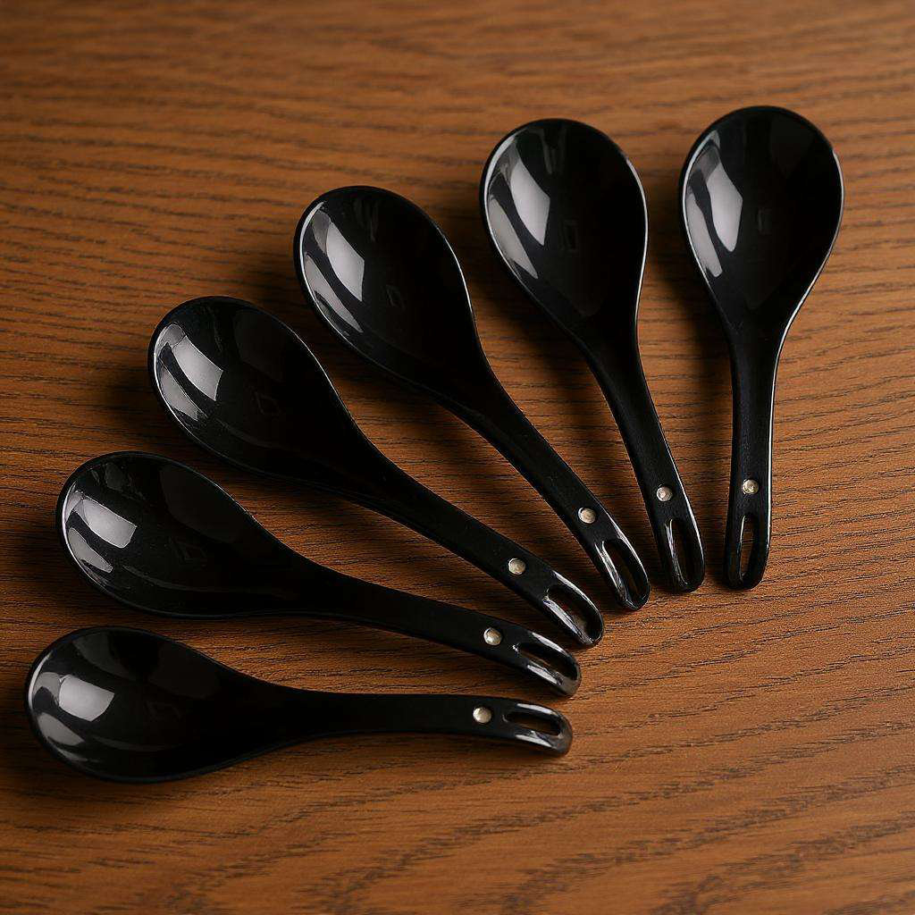 Ebern Designs Black Hanging Soup Ladles Set | Wayfair