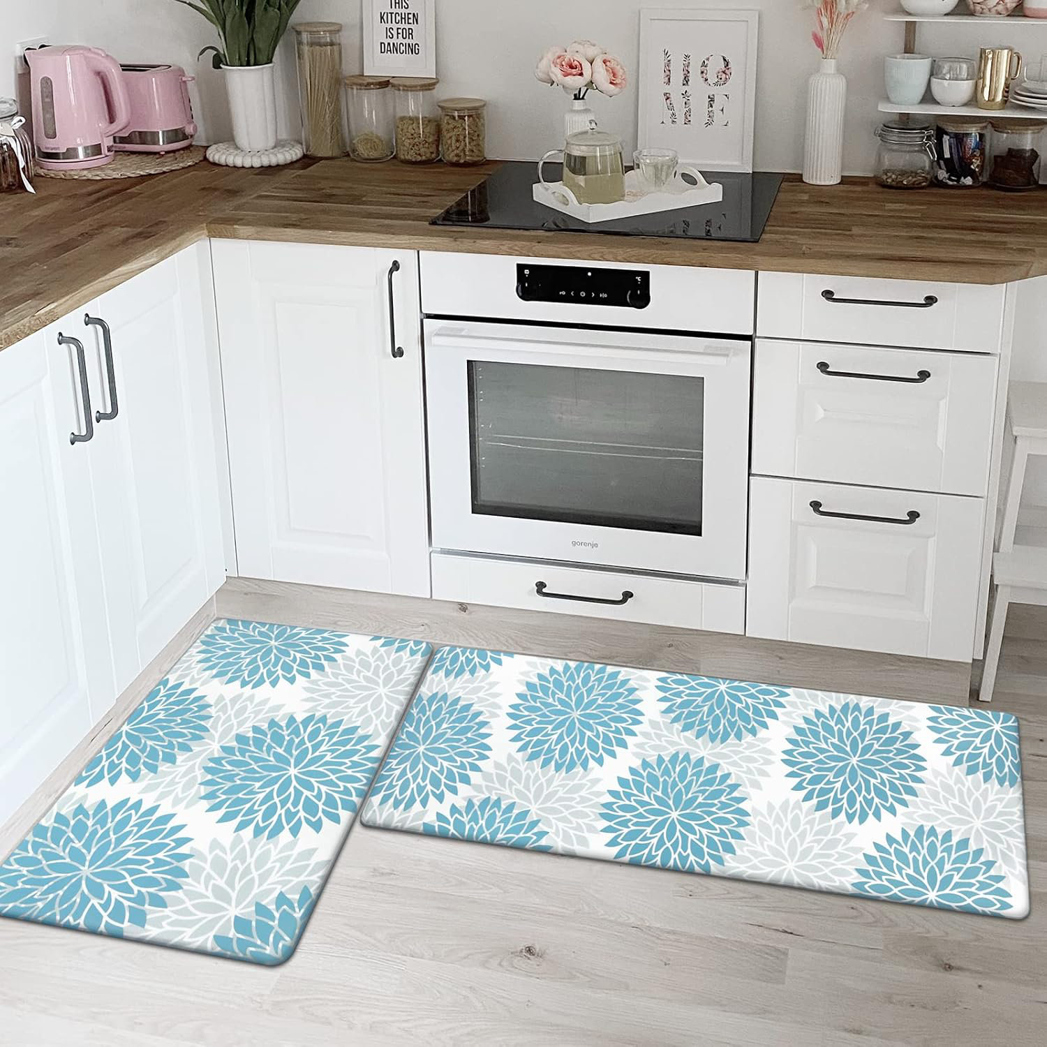 Lark Manor Kitchen Rug Sets 2 Piece Non Slip Kitchen Mats - Wayfair Canada