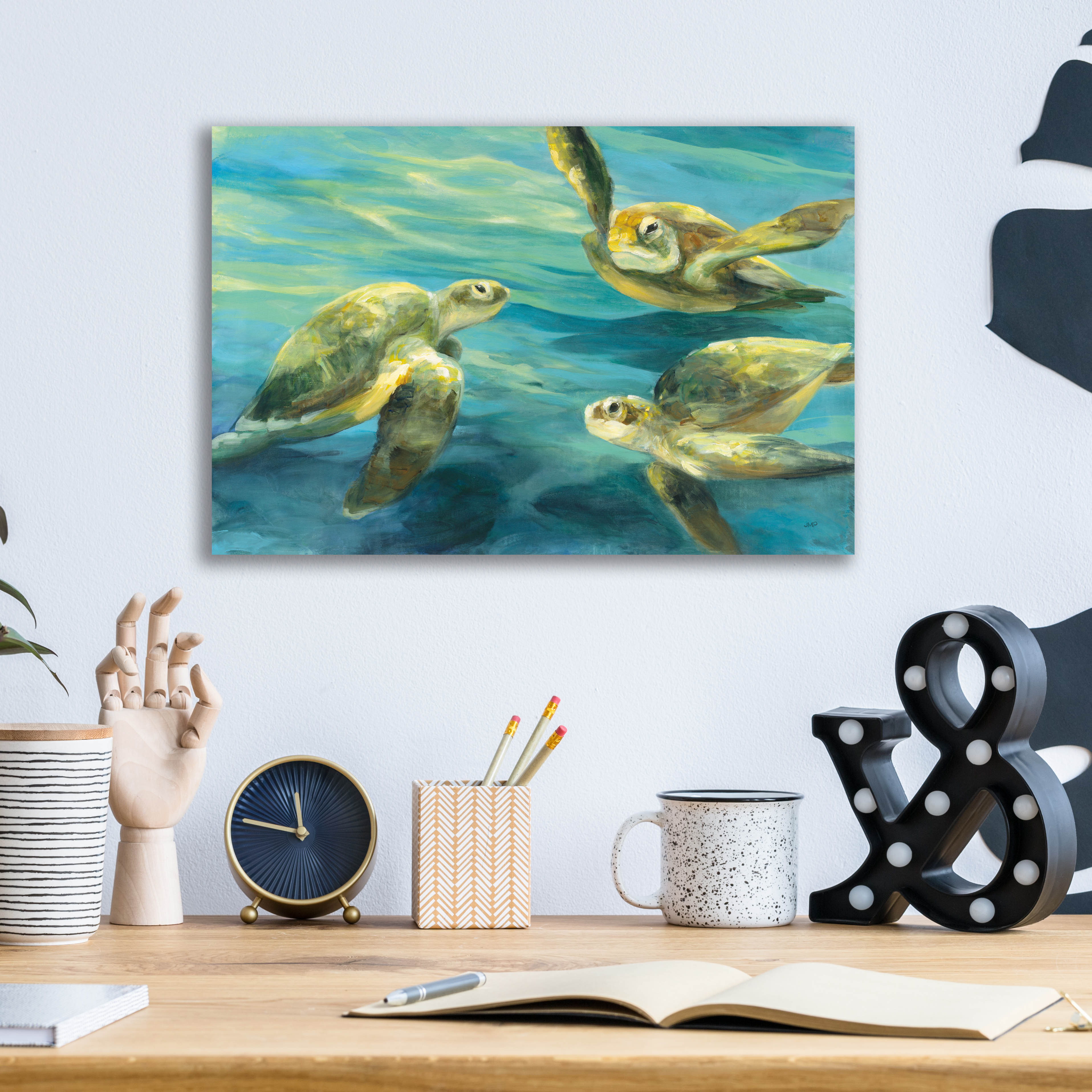 Bay Isle Home™ Sea Turtles' by Julia Purinton Acrylic Glass Wall Art ...