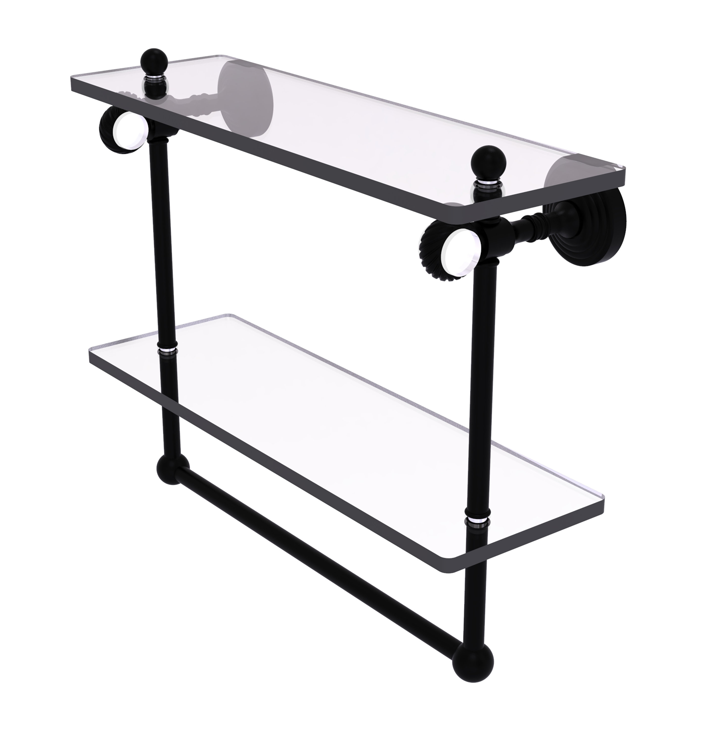 Everly Quinn Jarrell Double Glass Wall Shelf - Wayfair Canada