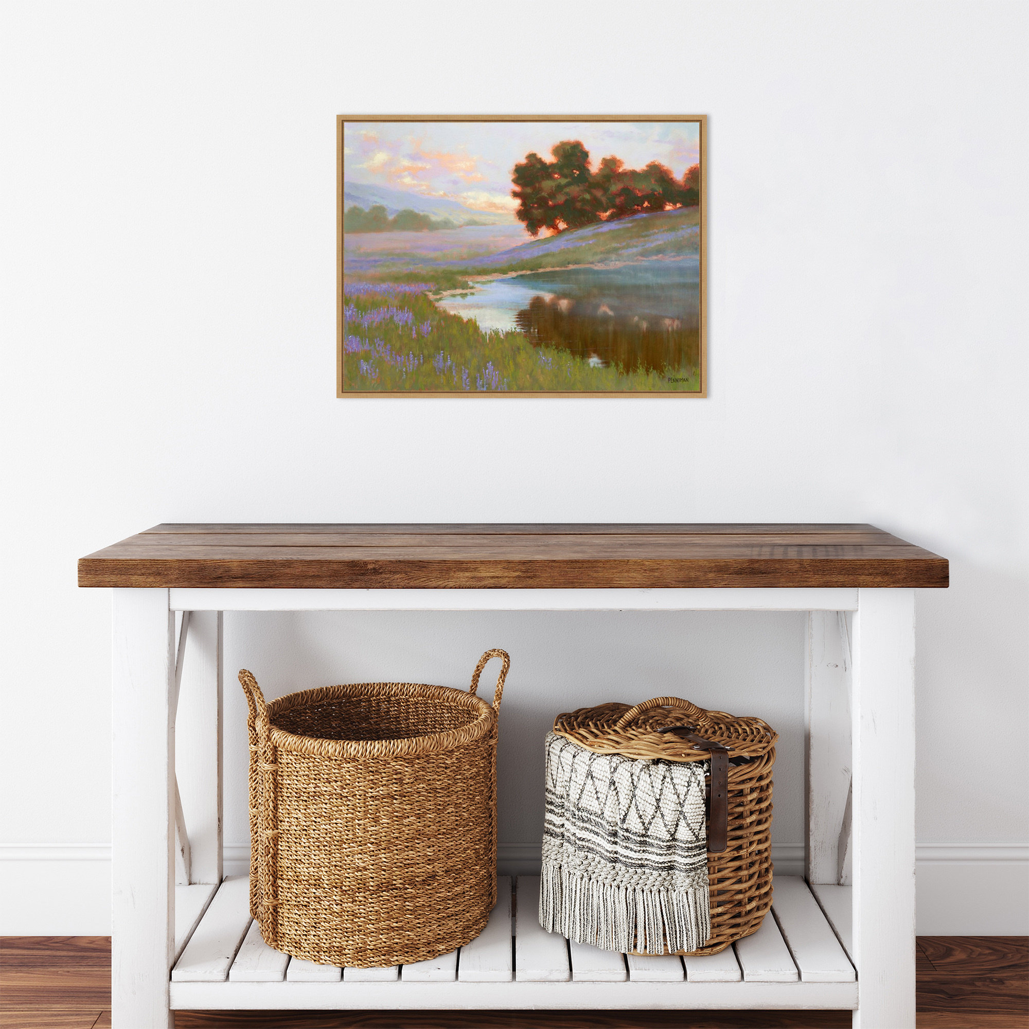 Red Barrel Studio® Pastel Lupin By Ed Penniman Framed Canvas Wall Art ...