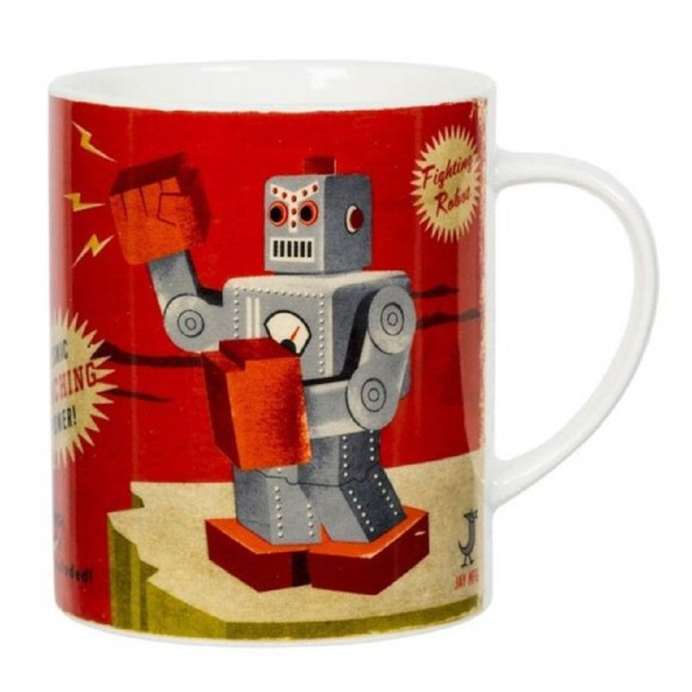 Magpie Robot Coffee Mug | Wayfair