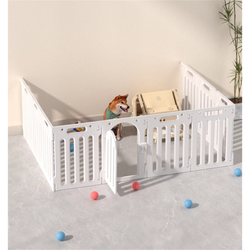 UMMA, LLC 19.68'' H 16 Panel Plastic Exercise Pen | Wayfair