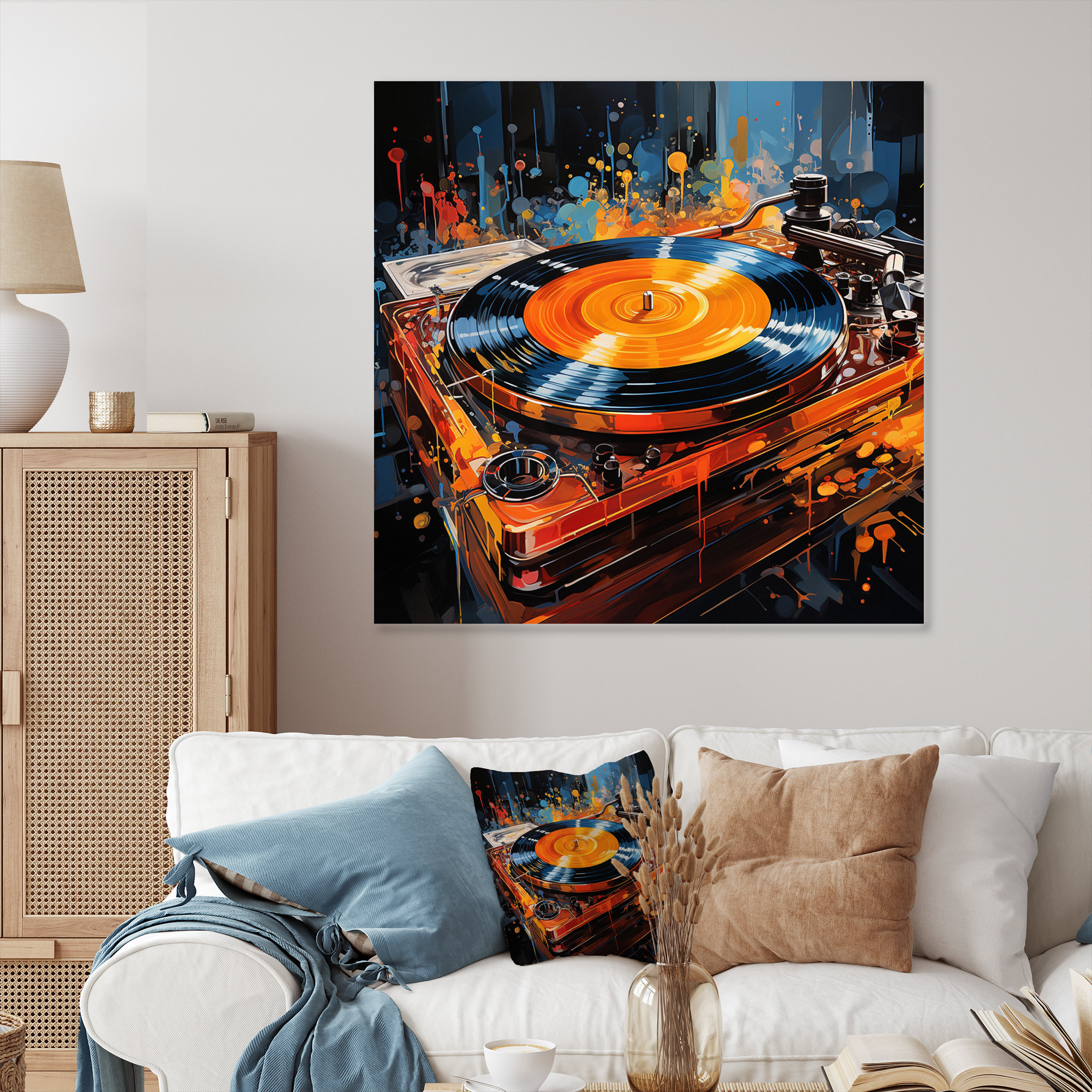 Winston Porter Vinyl Record Rhythm Resonance I - Music Metal Wall Decor ...