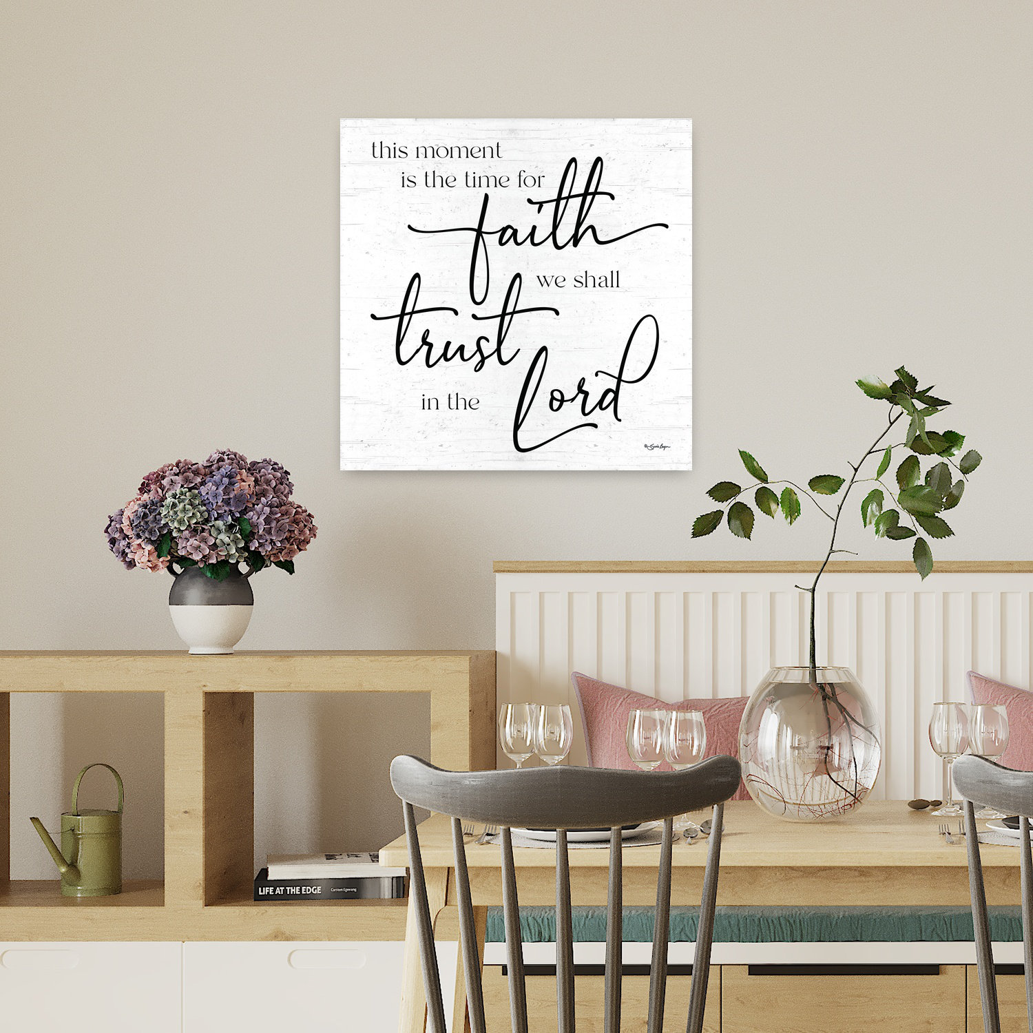 Latitude Run® Time For Faith Abstract Contemporary Art | Wayfair