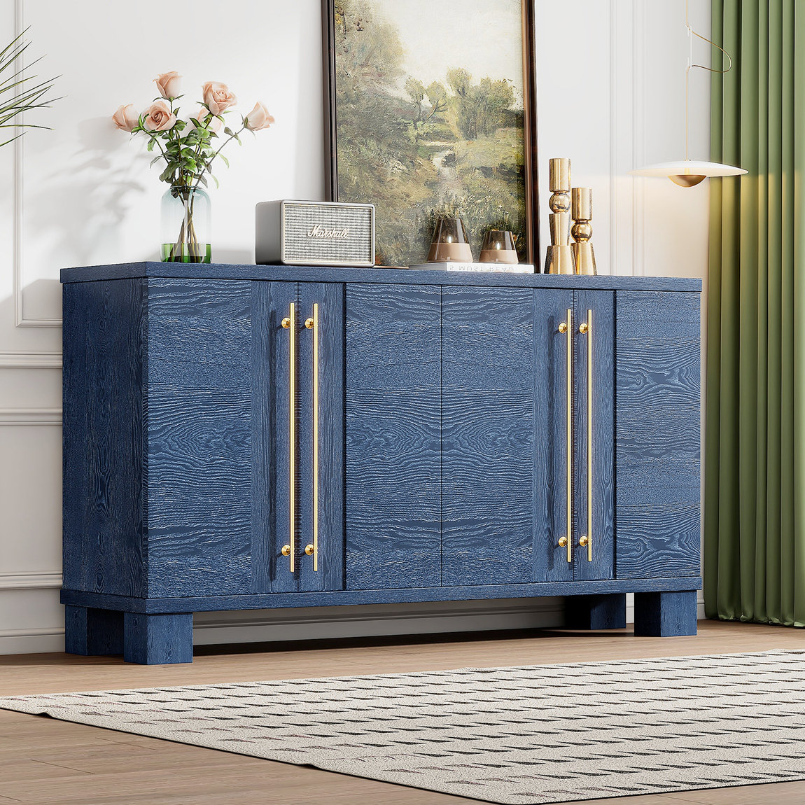 Latitude Run® Retro Style Sideboard With Adjustable Shelves - Wayfair ...