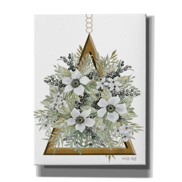 Red Barrel Studio® " Geometric Triangle Muted Floral I " by Cindy ...