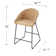 Sand & Stable Kyle 24.75'' Counter Stool with Metal Frame & Reviews ...