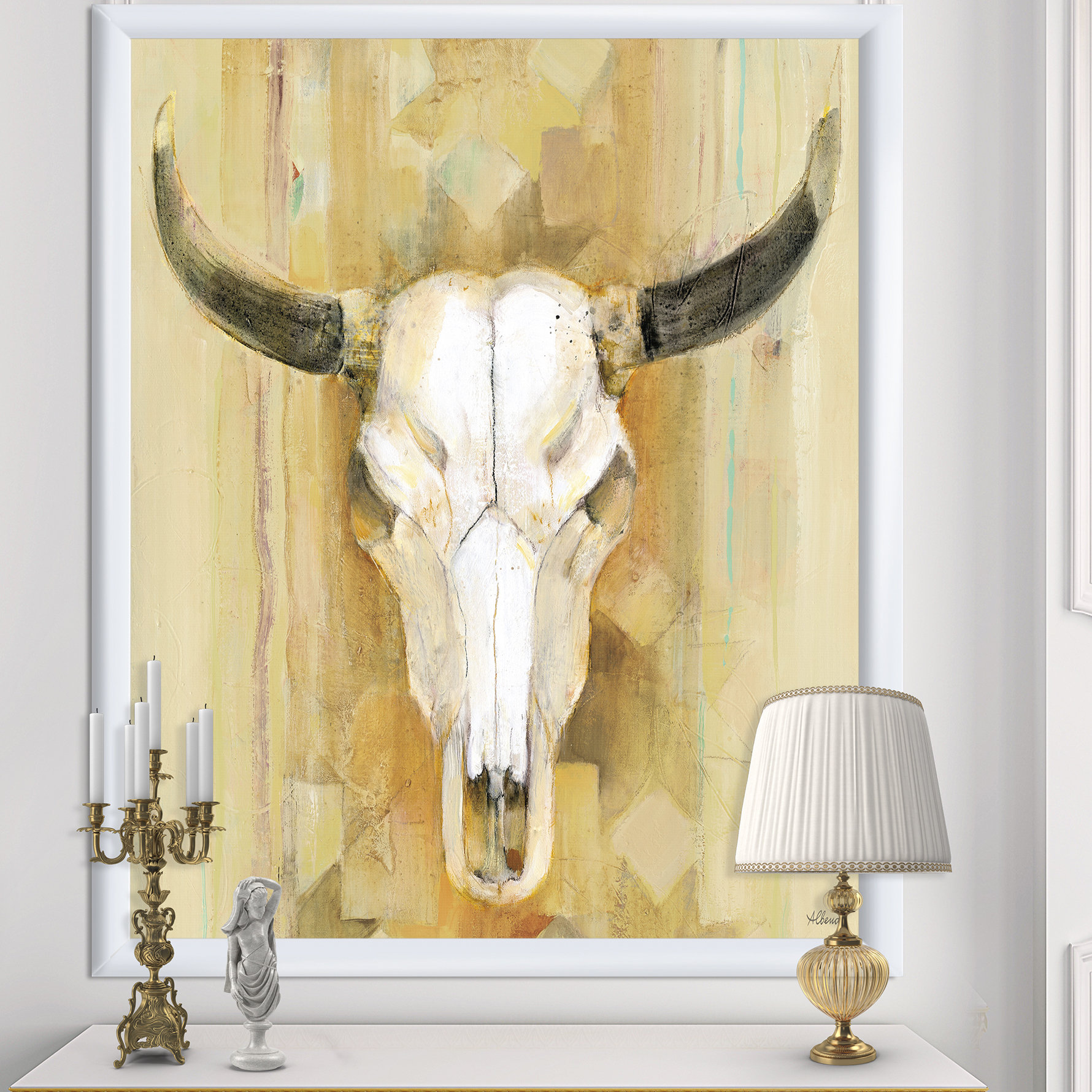 East Urban Home 'His Southwest Bones' Picture Frame Print on Canvas ...