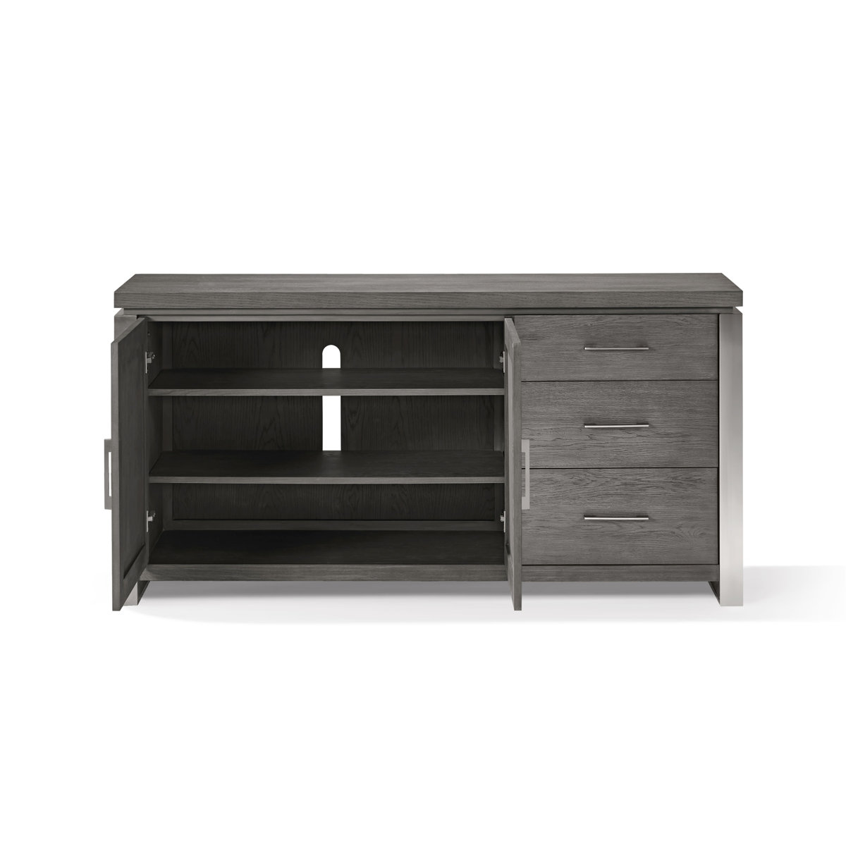 Wade Logan® Alythia 68" Wide 3 Drawer Oak Wood Sideboard & Reviews ...