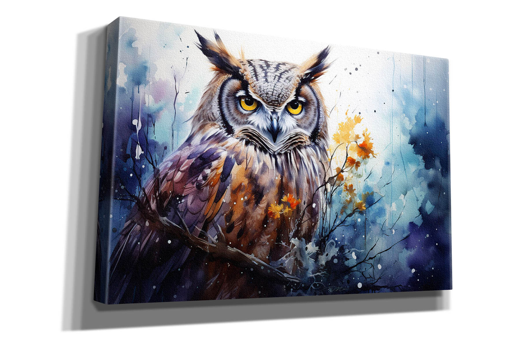 Epic Graffiti 'Wild Life Of Predators In Watercolor 2' by Momart Canvas ...