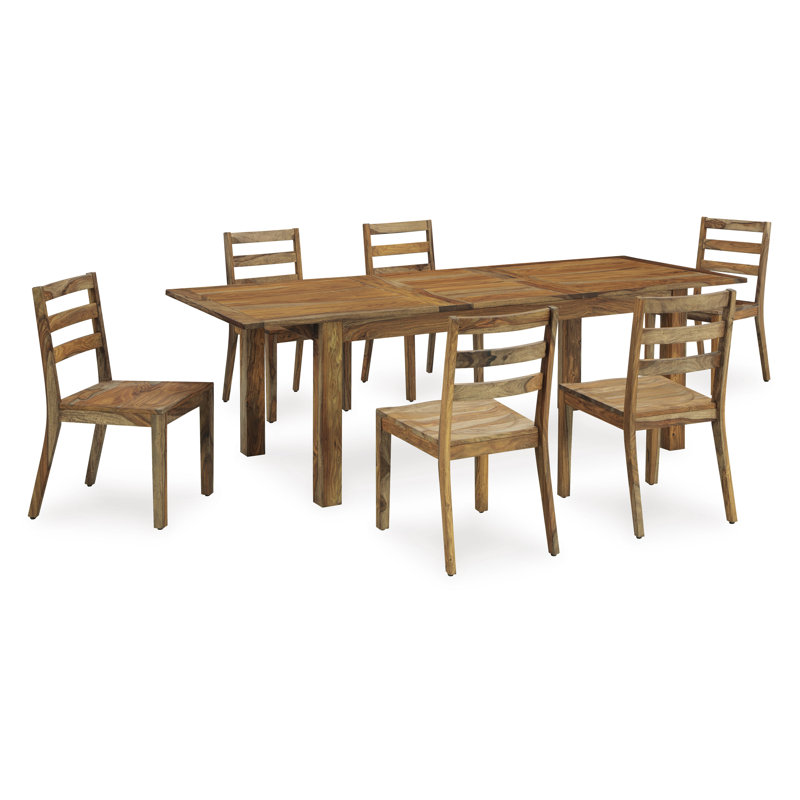 Loon Peak® Dressonni Dining Table and 6 Chairs | Wayfair