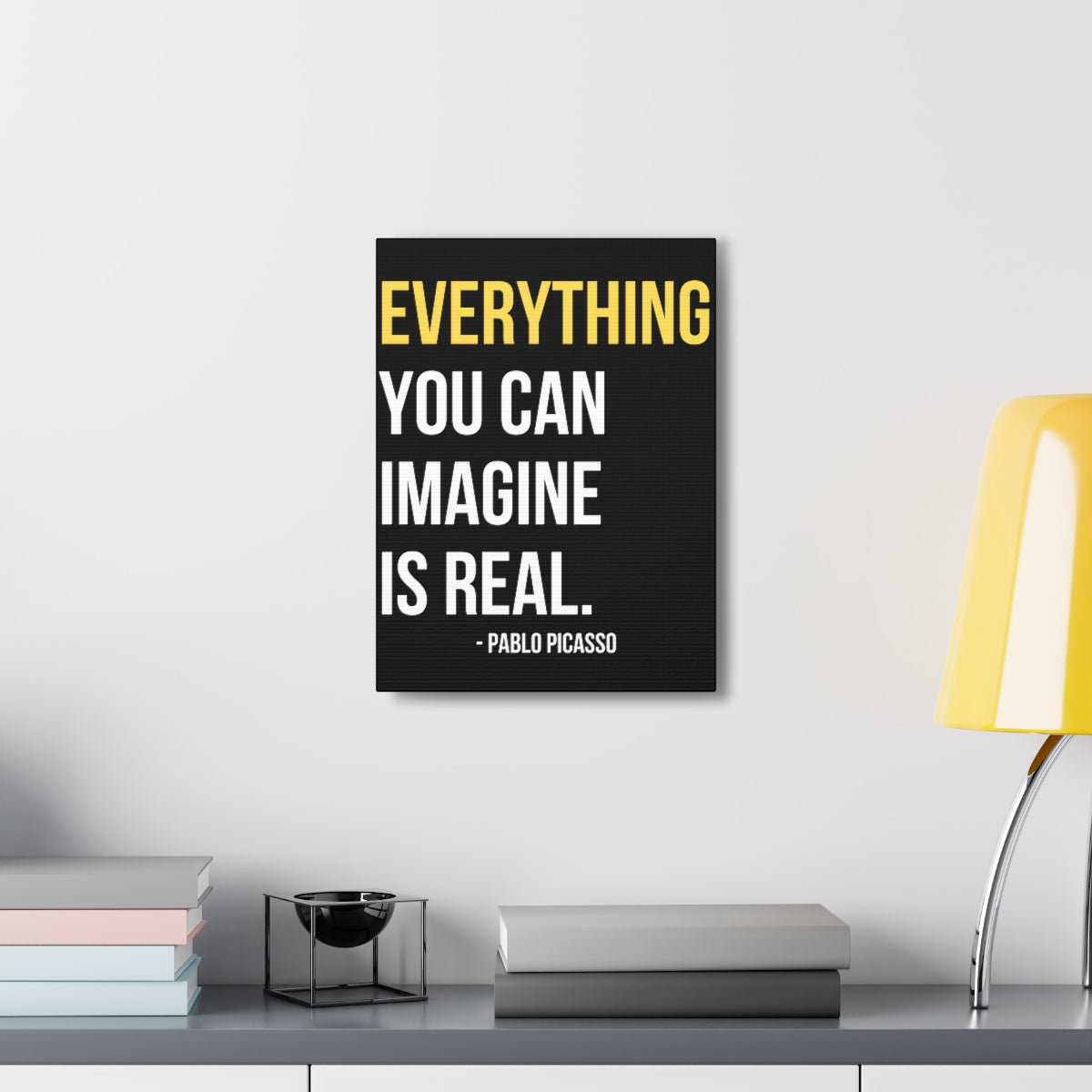 Latitude Run® Imagine Is Real Motivation - Wrapped Canvas Graphic Art ...