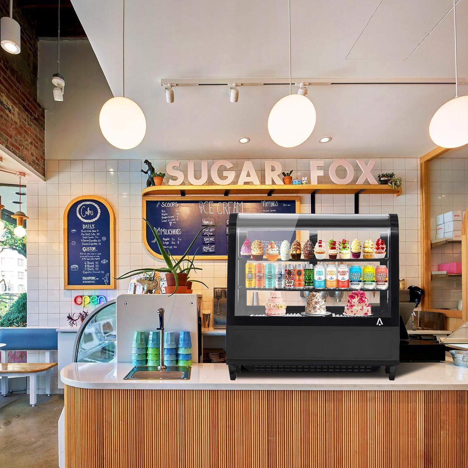 Yuan Home Commercial Refrigerator Display Case Merchandiser - LED ...