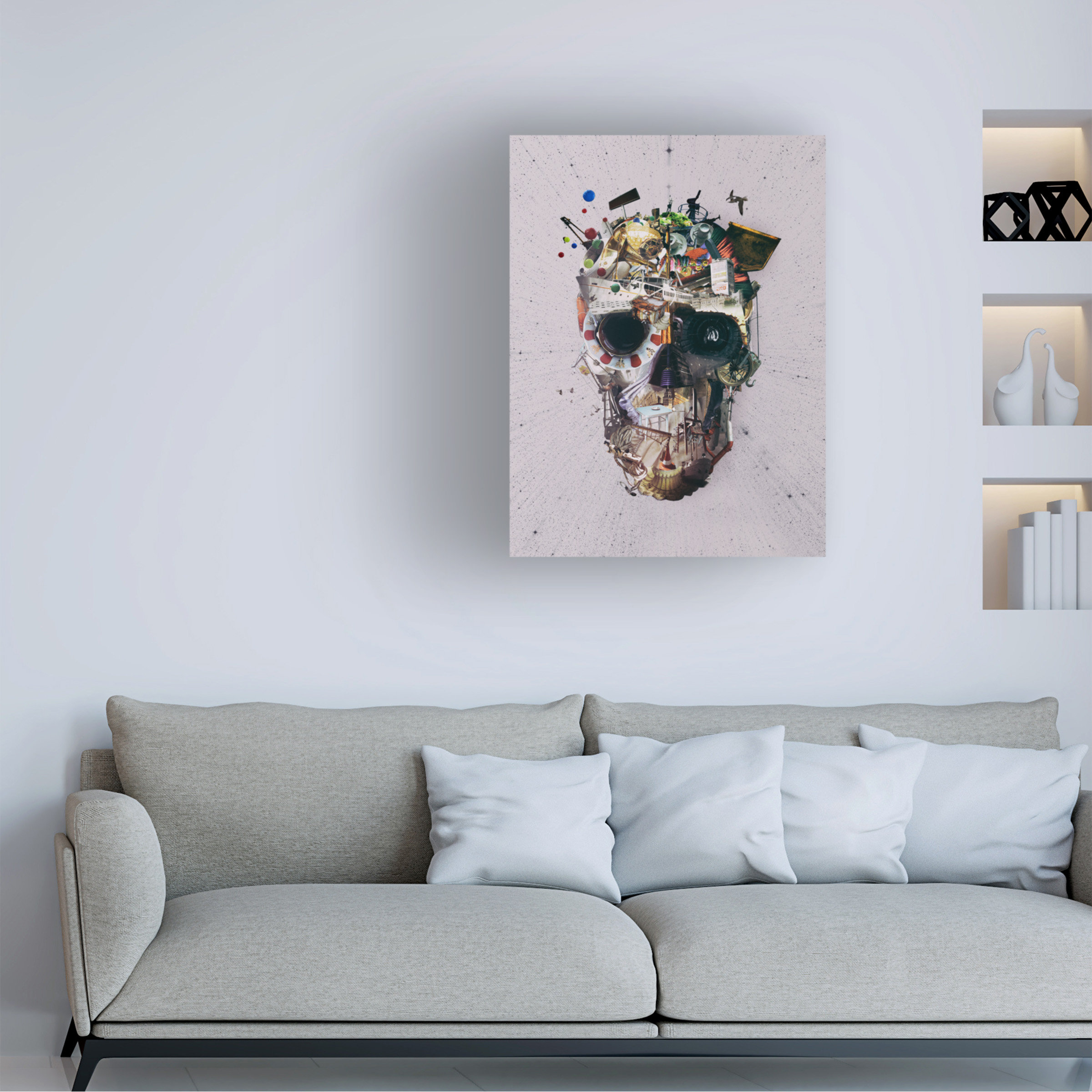 Winston Porter Ali Gulec Istanbul Skull 2 Canvas Art | Wayfair