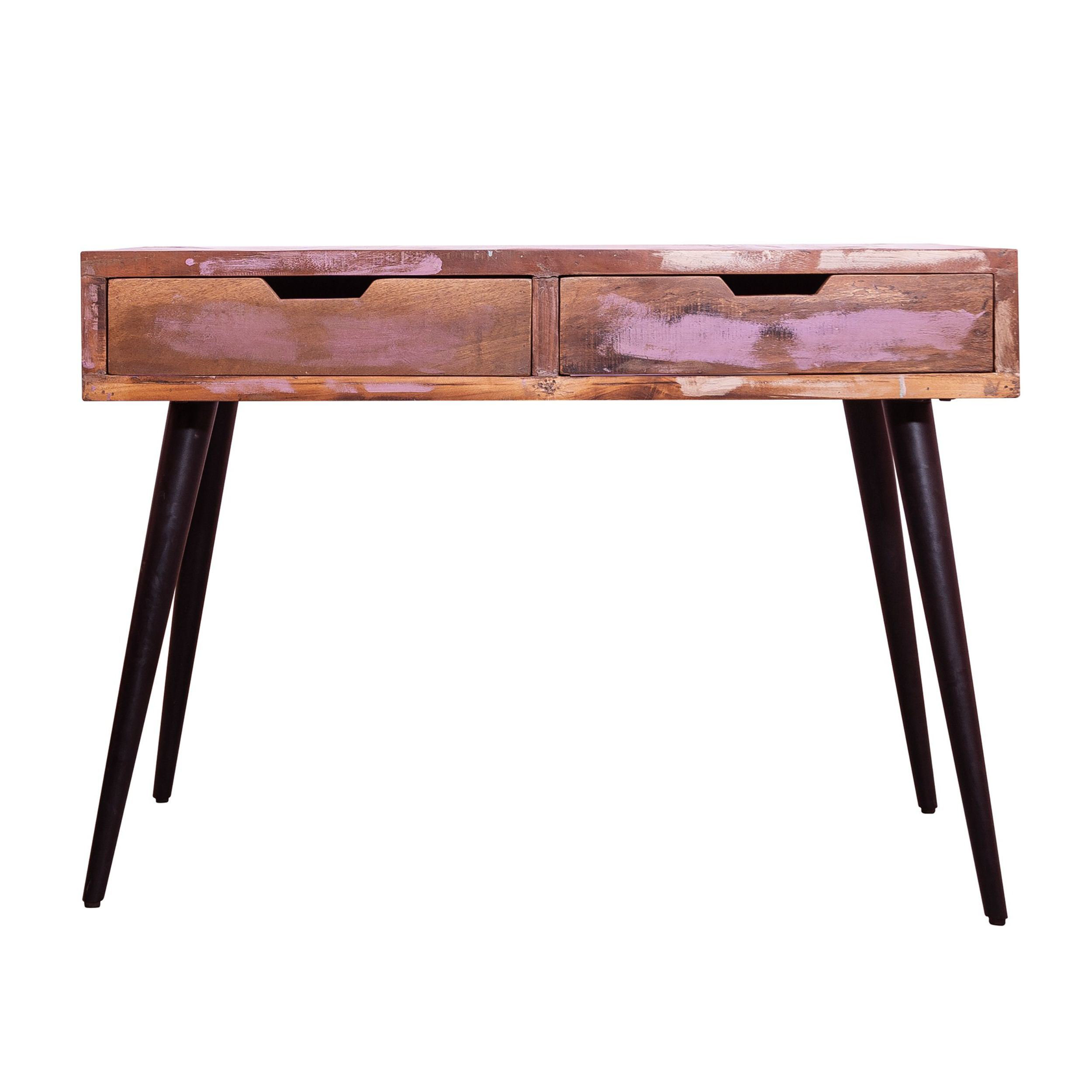 One Allium Way® Lefancy 43 Inch 2 Drawer Reclaimed Wood Console Table ...